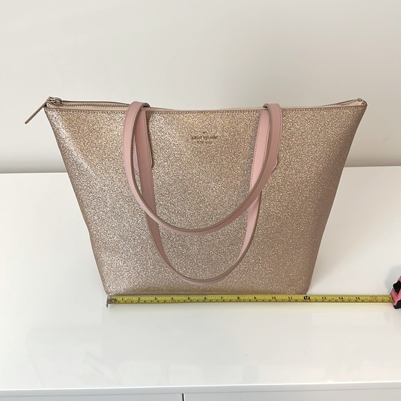 kate spade | Bags | Kate Spade Rose Gold Glitter Joeley Tote | Poshmark